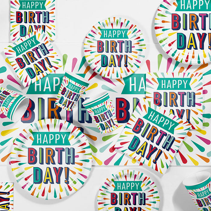 Shop Birthday Burst 80th Birthday Party Supplies | Napkins.com