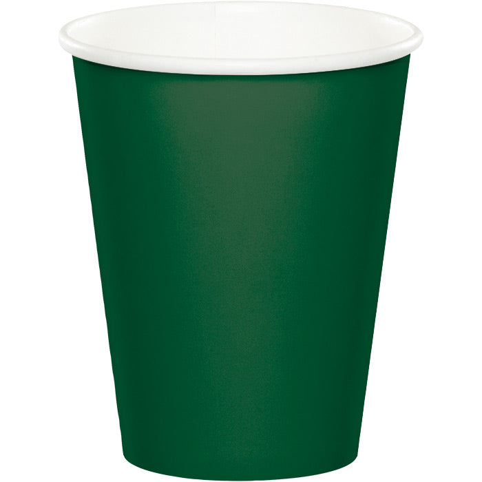 Bulk Hunter Green 9 oz Hot & Cold Cups - 24 / pkg, 10 pkgs / case ...