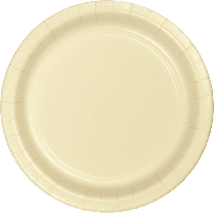 Ivory Banquet Plates - 24 / pkg, 10 pkgs / case - Bulk Price – Napkins.com
