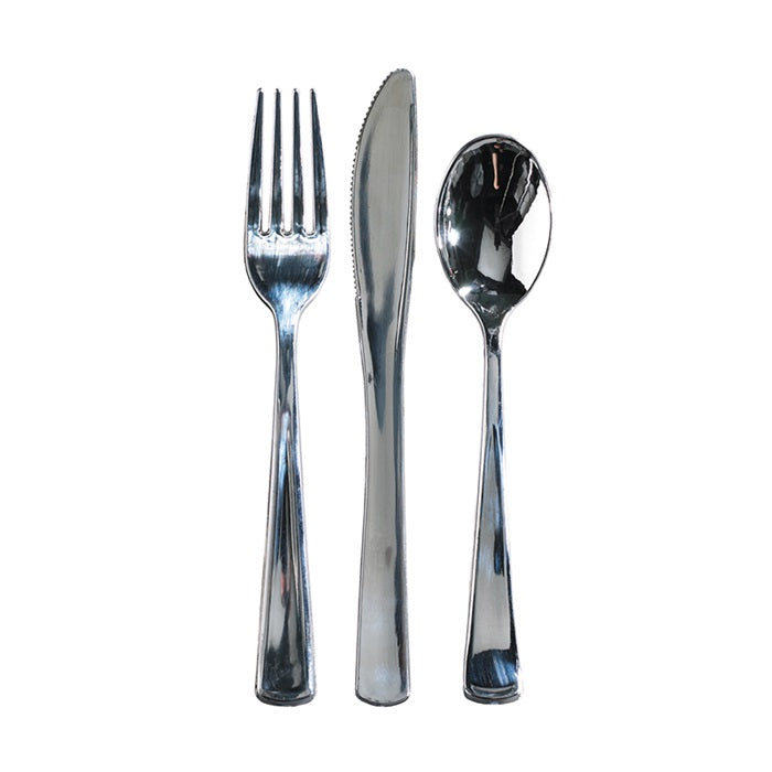 Metallic Assorted Cutlery | 100 / pkg, 3 pkgs / case | Bulk Price ...