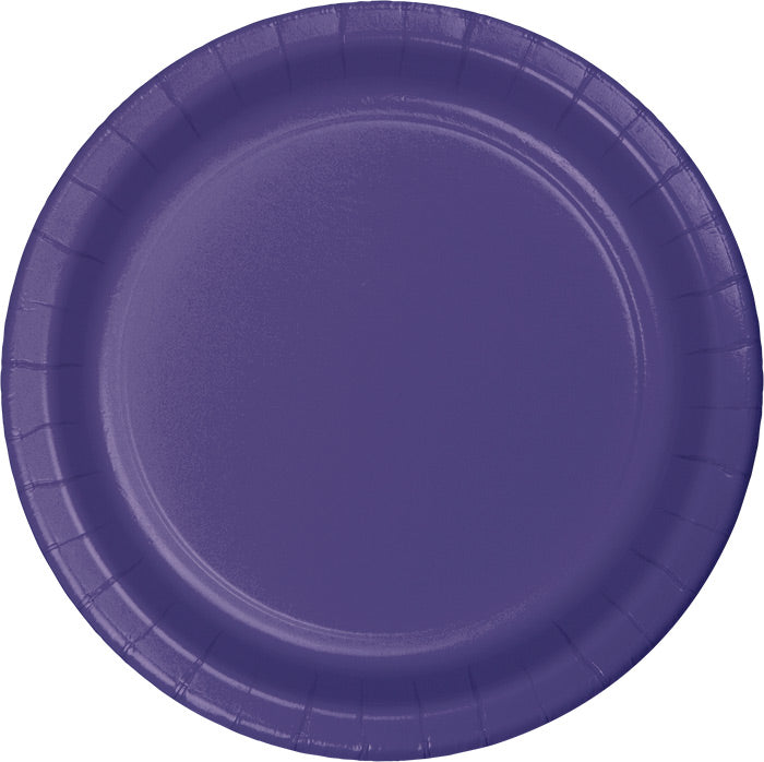 Bulk Purple Dessert Plates - 24 / pkg, 10 pkgs / case – Napkins.com