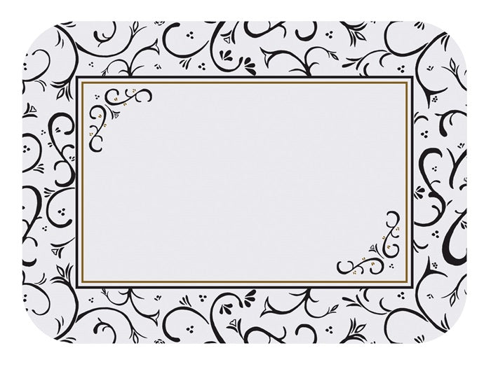 Bulk Scroll Room Service Traymat | 1,000 / pkg, 1 pkg / case – Napkins.com